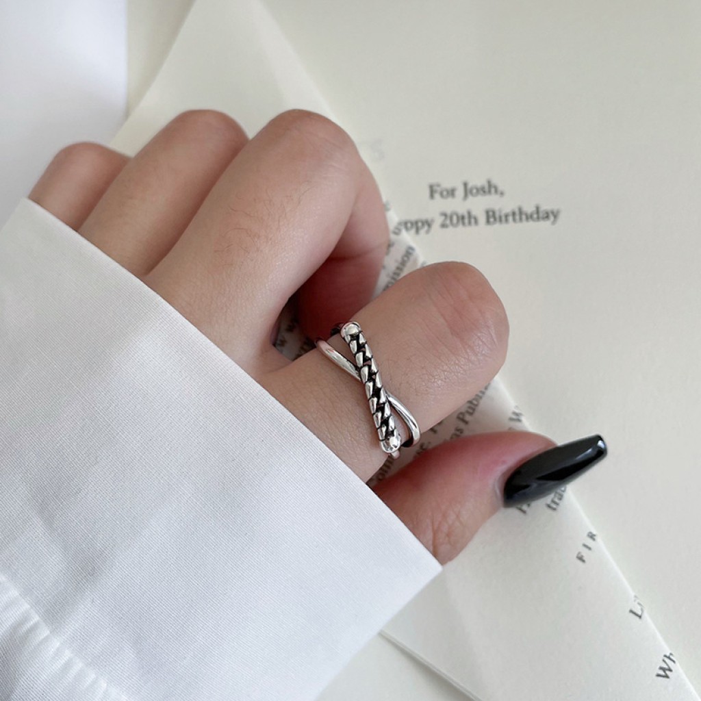 Adjustable ring silver 925